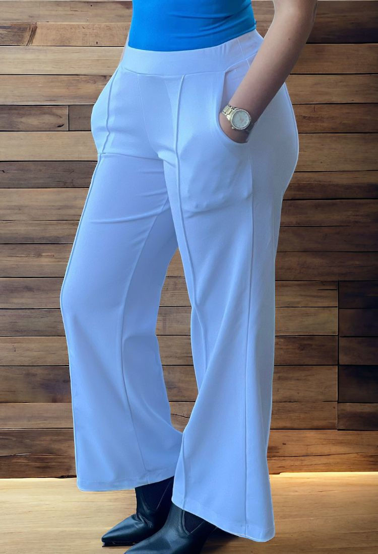 Pantalón Blanco Fancy Crepe - ENPOSE